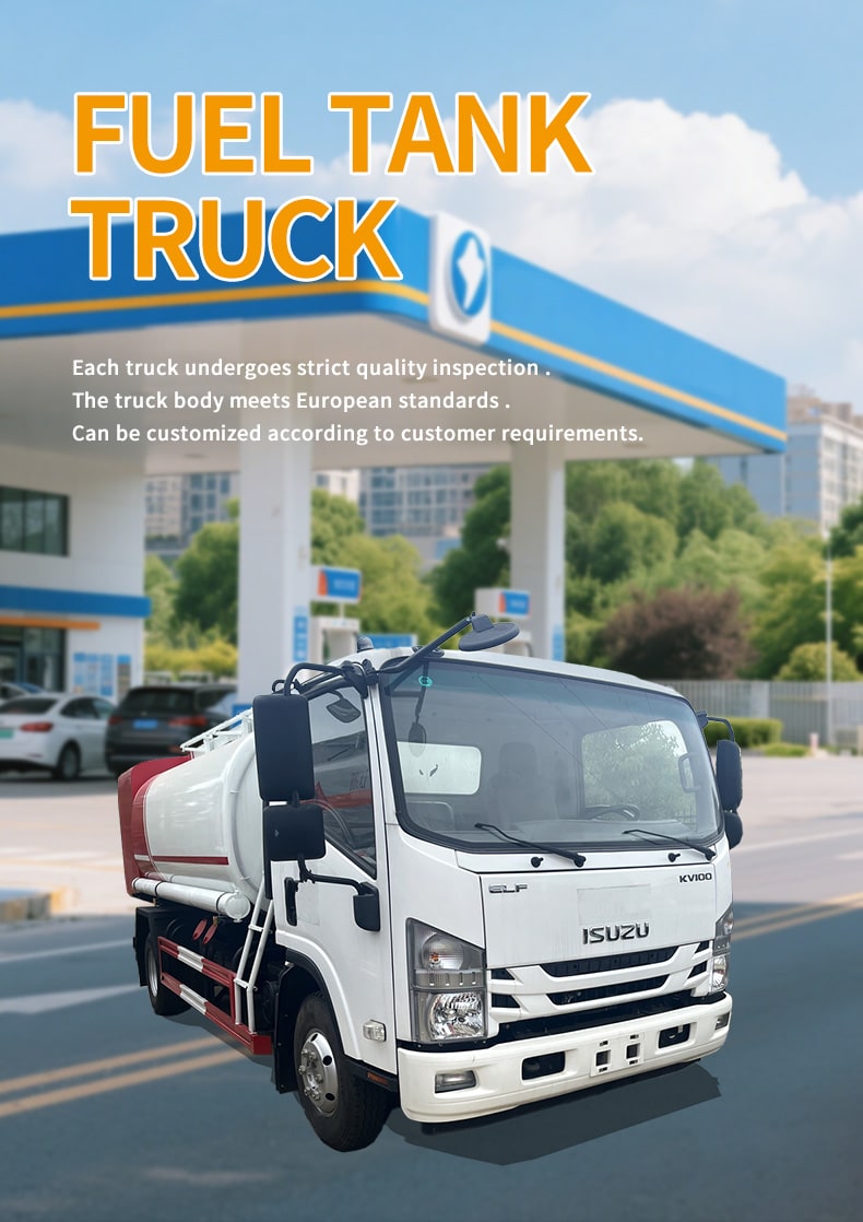 ISUZU Mini 3500L Fuel Tanker Truck with Fuel Dispenser